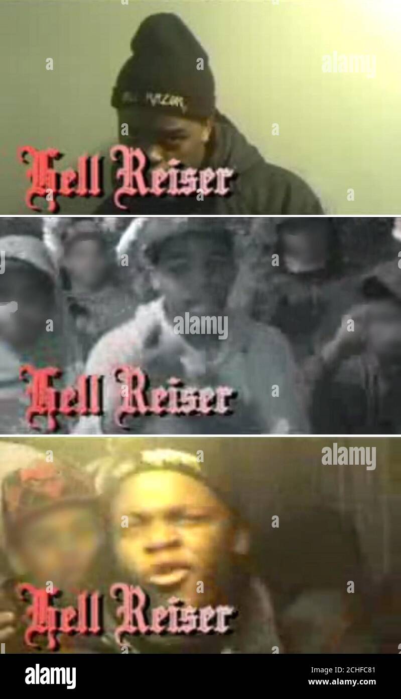 Composite of screengrabs taken from YouTube website of 14-year-old ...