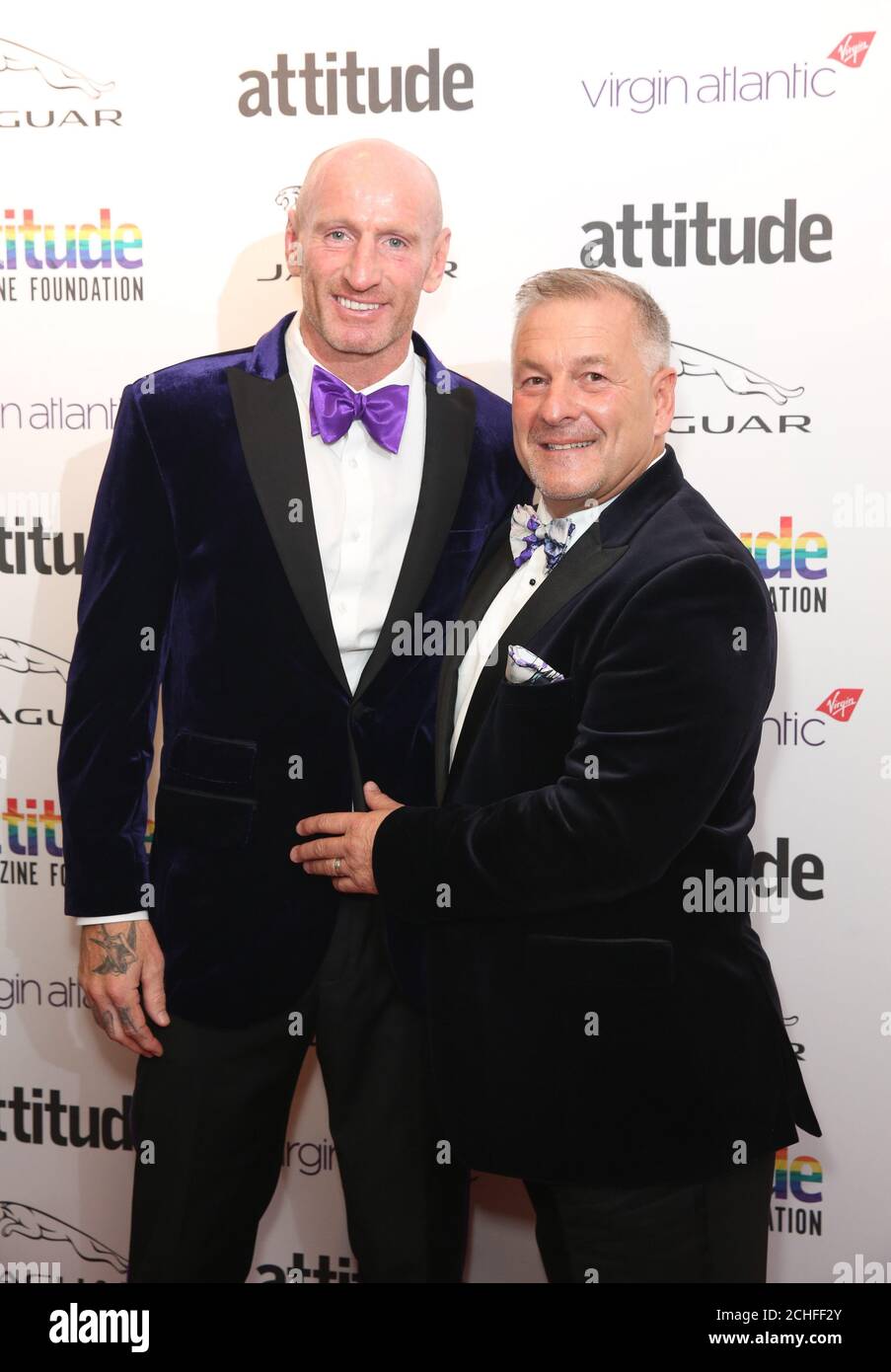 Gareth and Stephen Thomas attend the Virgin Atlantic Attitude Awards at ...