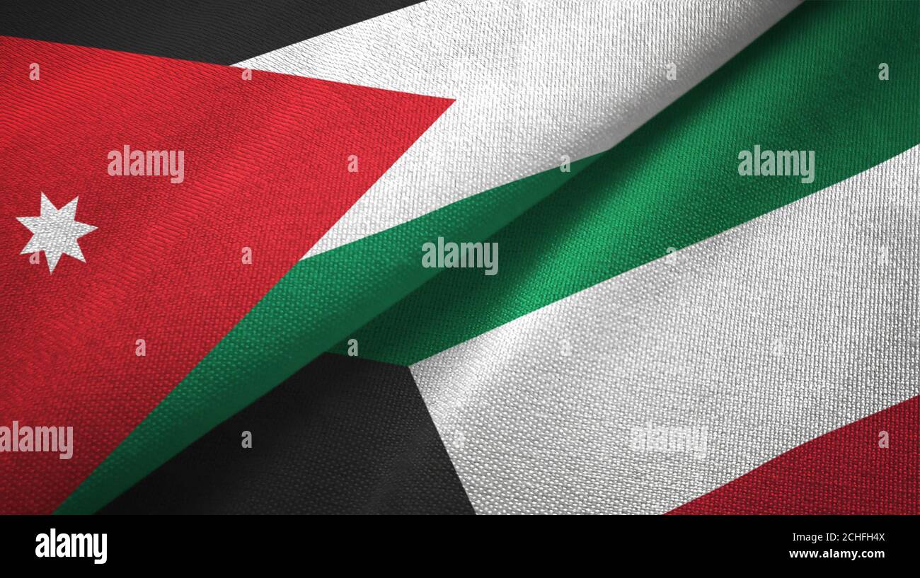 Kuwait jordan flag hi-res stock photography and images - Alamy