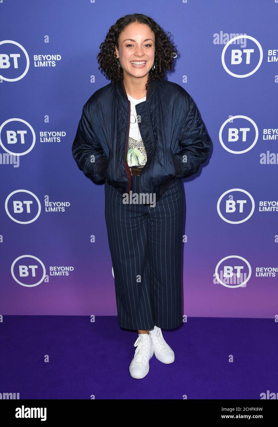 Rochenda Sandall arrives at Wembley Arena in London, to celebrate BT's ...