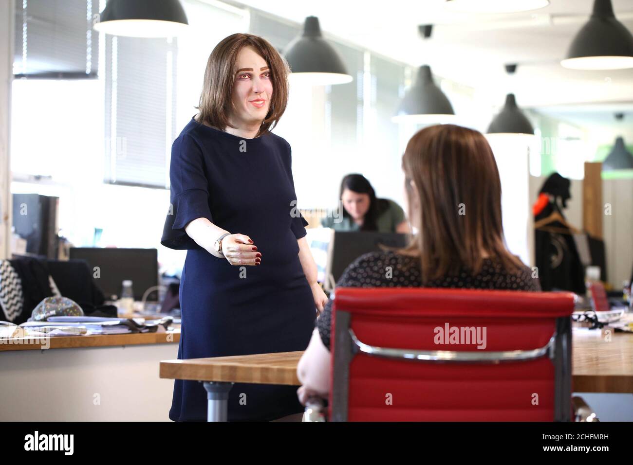 EDITORIAL USE ONLY A life-sized model named 'Emma' has been created by ...