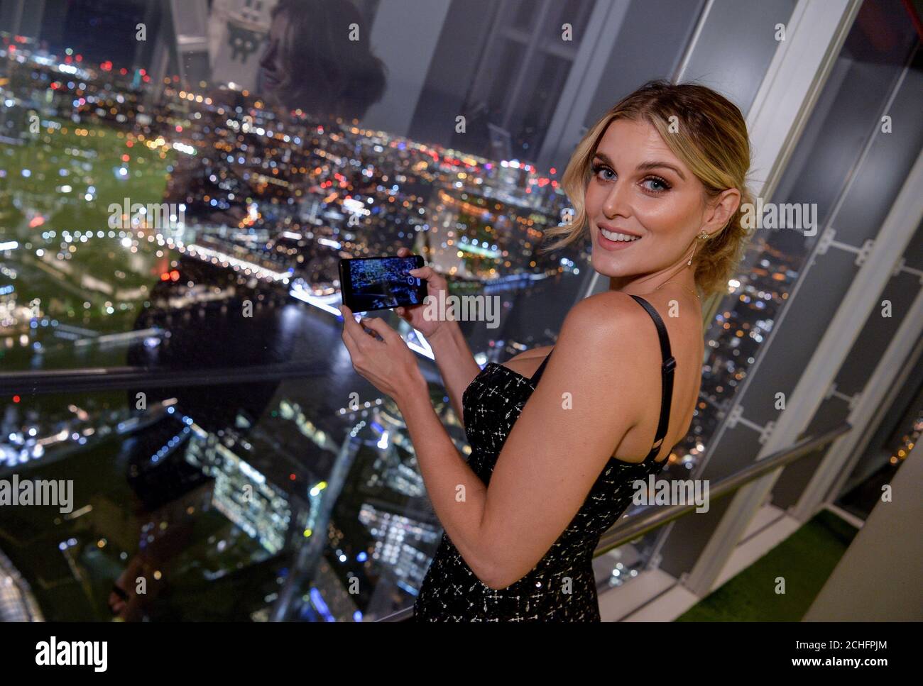 EDITORIAL USE ONLY Ashley James attends an astrophotography evening ...