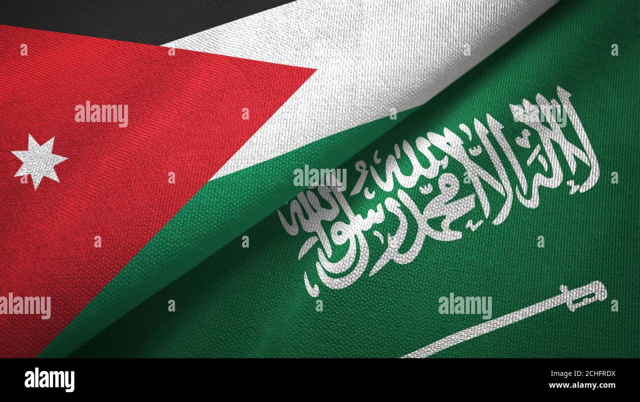 Saudi arabia jordan flag hi-res stock photography and images - Alamy