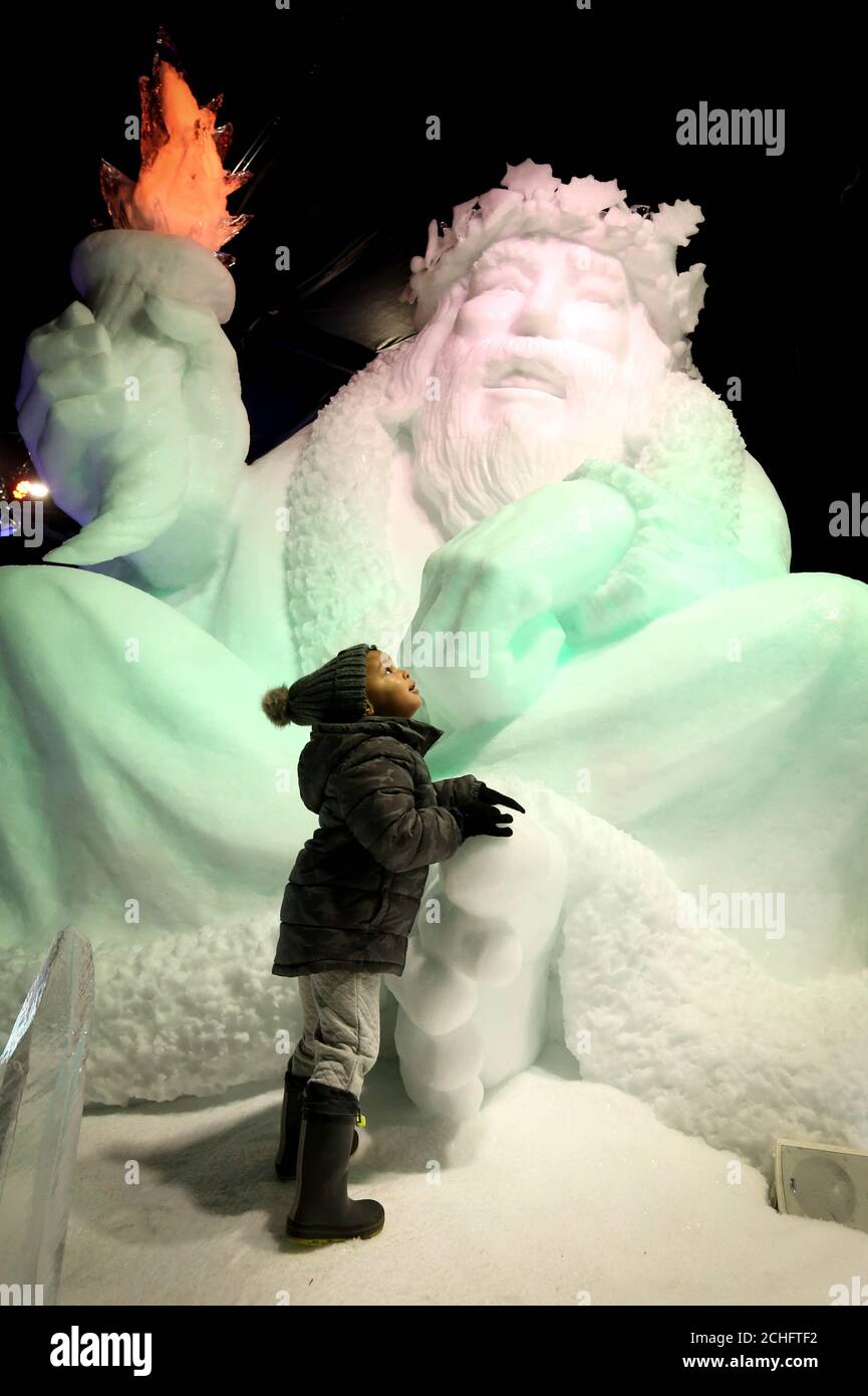 EDITORIAL USE ONLY Greyson Chandler-Scott, aged 3 from London, visits ...