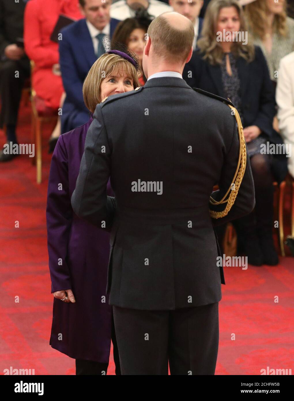Is made obe duke cambridge investiture ceremony buckingham palace hi ...