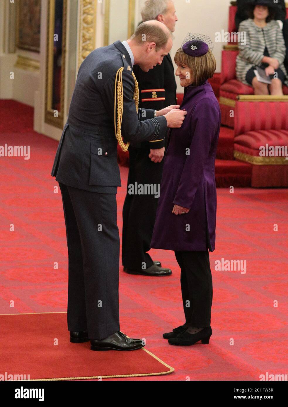 Is made obe duke cambridge investiture ceremony buckingham palace hi ...