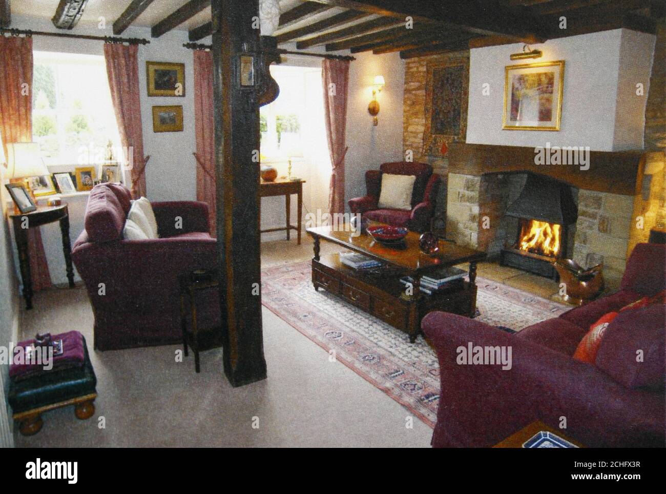 Collect photo of the sitting room of Dick Cole's Grade II Listed home ...