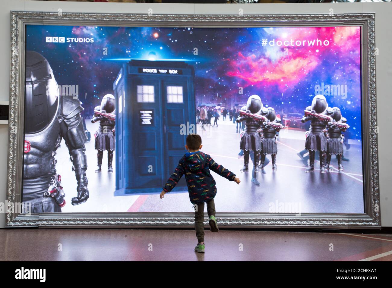 EDITORIAL USE ONLY Doctor Who monsters, the Judoon, face off with ...