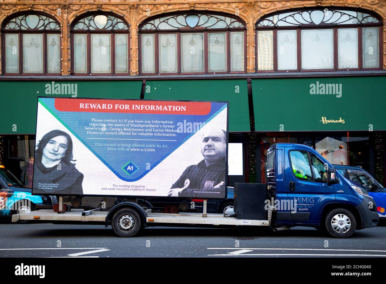 EDITORIAL USE ONLY Russian asset recovery firm A1 drives a mobile ...