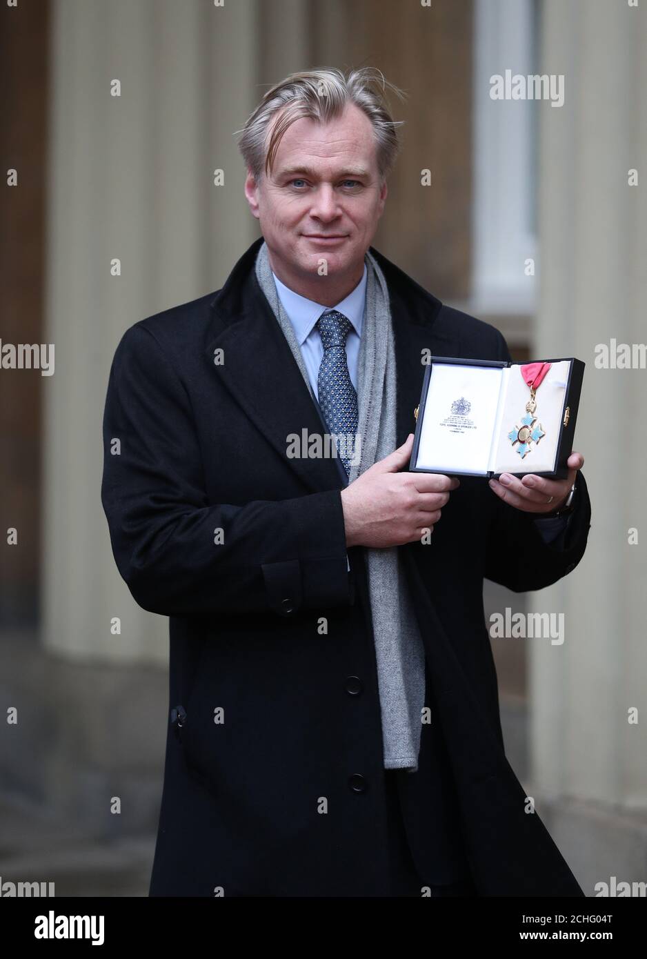 Director Christopher Nolan after he was made a Commander of the British ...