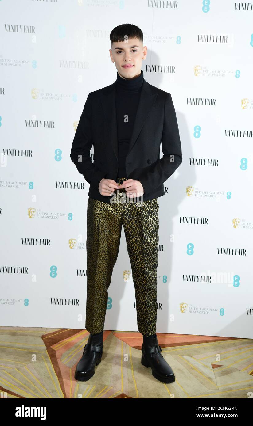Max Harwood attending the Vanity Fair EE BAFTA Rising Star Party at The ...