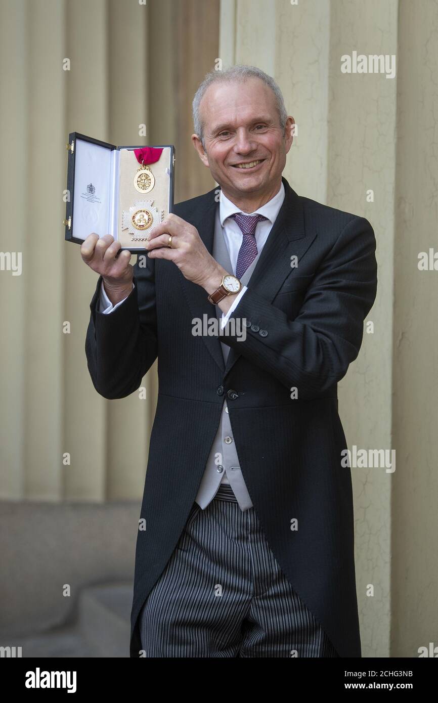 Sir David Lidington after receiving a knighthood for political and ...