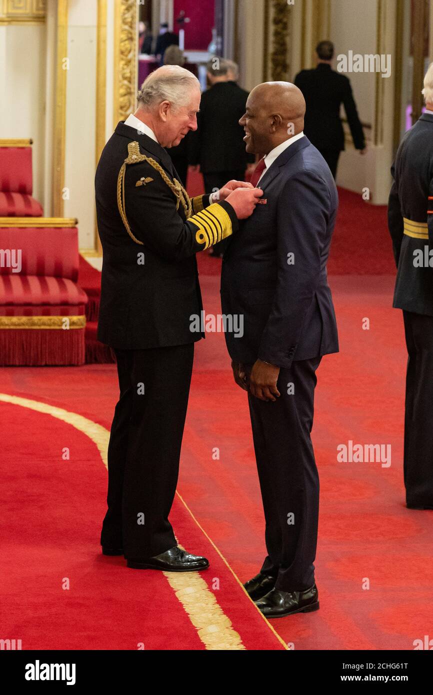 Made mbe by prince wales investiture ceremony buckingham palace hi-res ...
