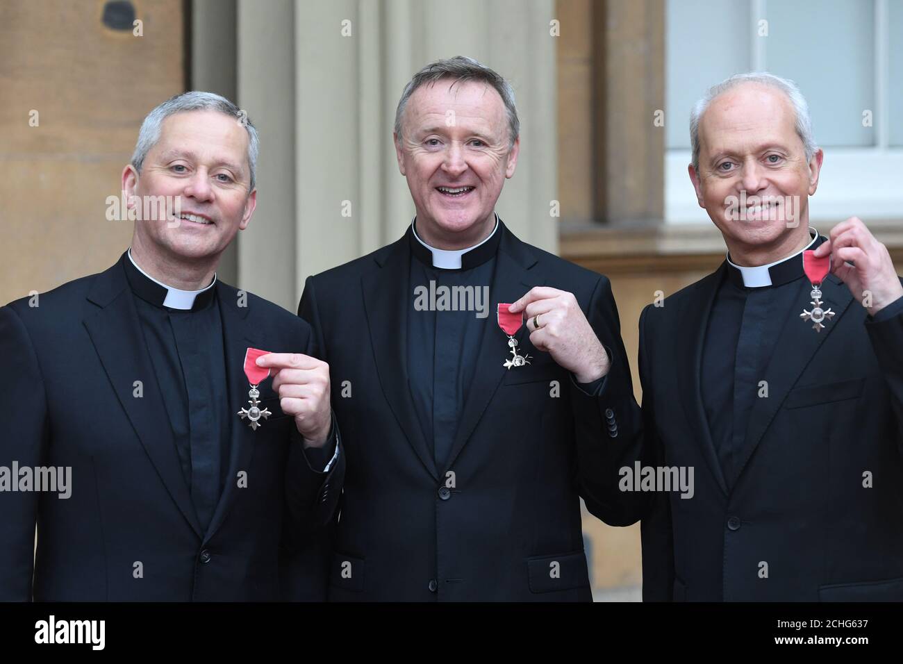 (left to right) The Reverend Martin O'Hagan, The Very Reverend David ...