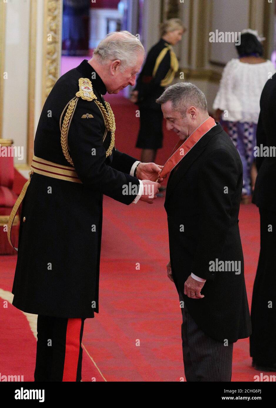 Made cbe by prince wales investiture ceremony buckingham palace hi-res ...
