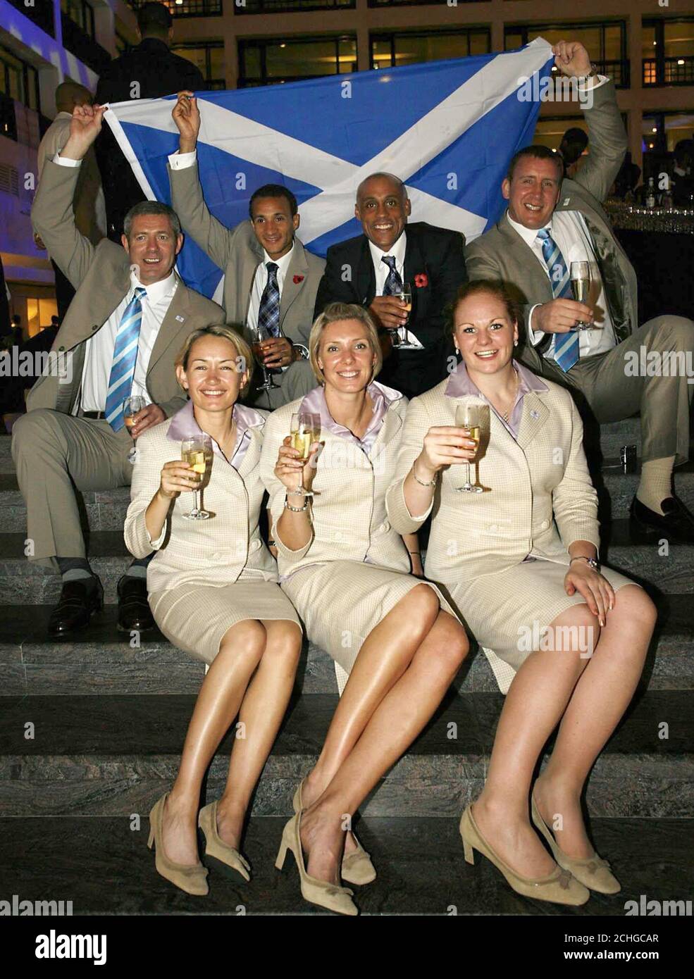 Top L-R, Former Scotland Rugby Captain Gavin Hastings, Gymnast Steve ...