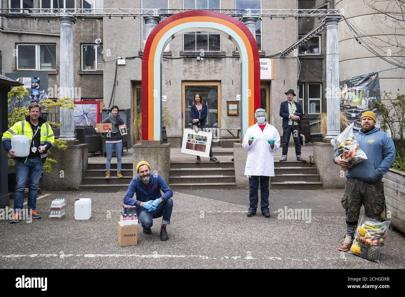 (left to right) Marcus Pickering from Pickering's Gin, Natasha De Salis ...