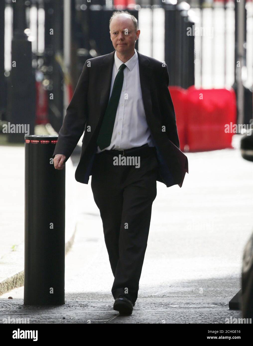 Professor Chris Whitty, the Chief Medical Officer for England, arrives ...
