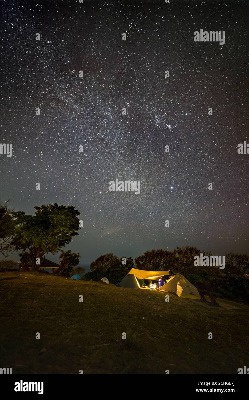 Starry night shot from Hong Kong Stock Photo - Alamy