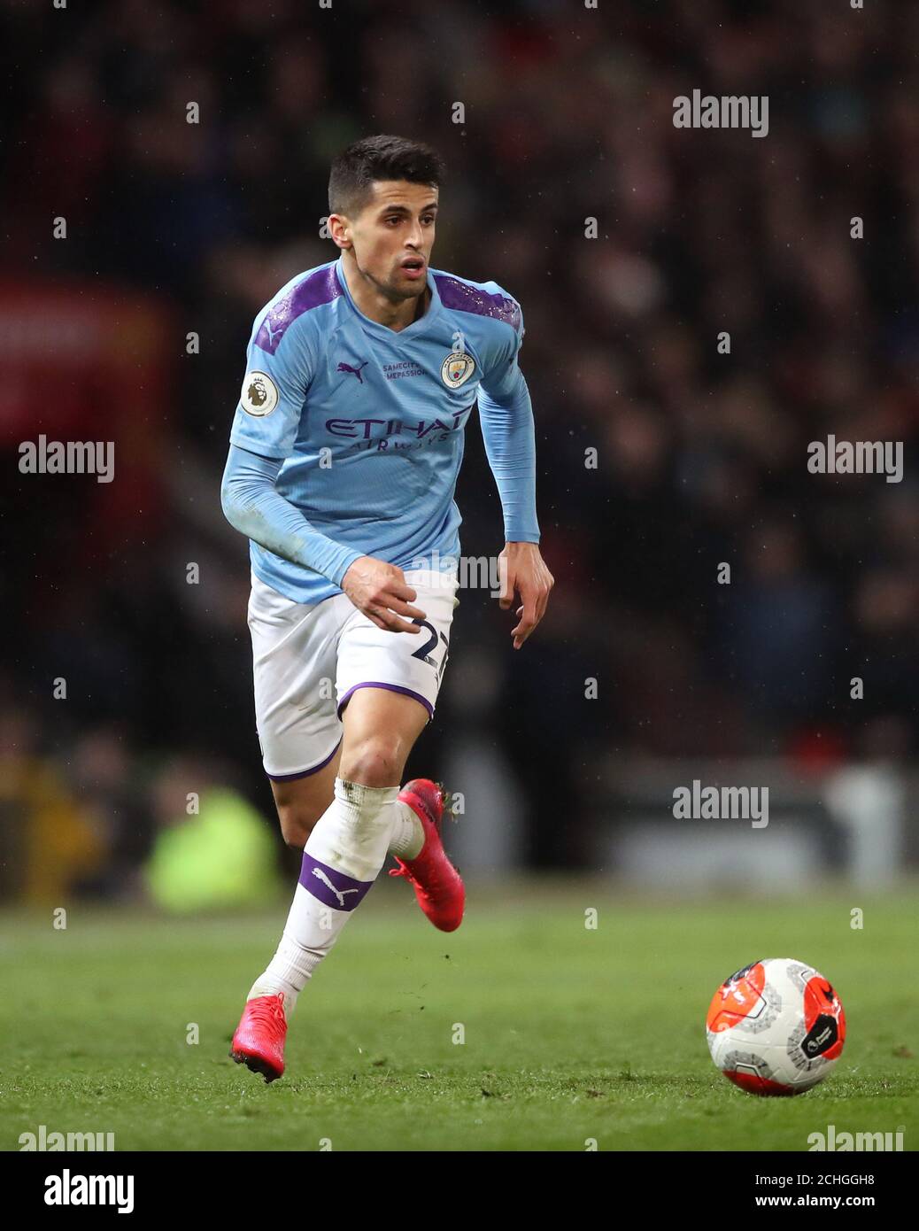 Manchester City's Joao Cancelo during the Premier League match at Old ...