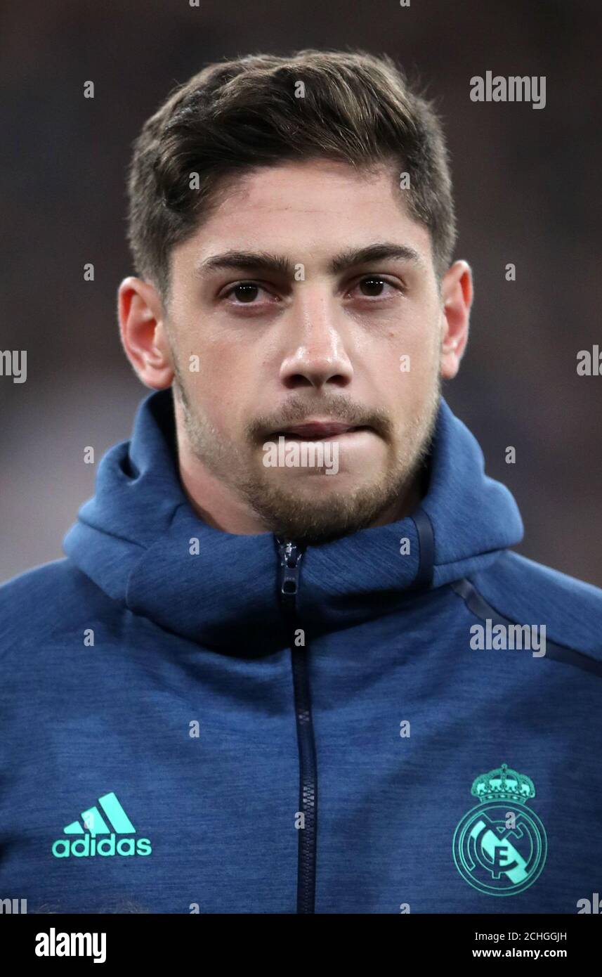 Real Madrid's Federico Valverde during the UEFA Champions League round ...