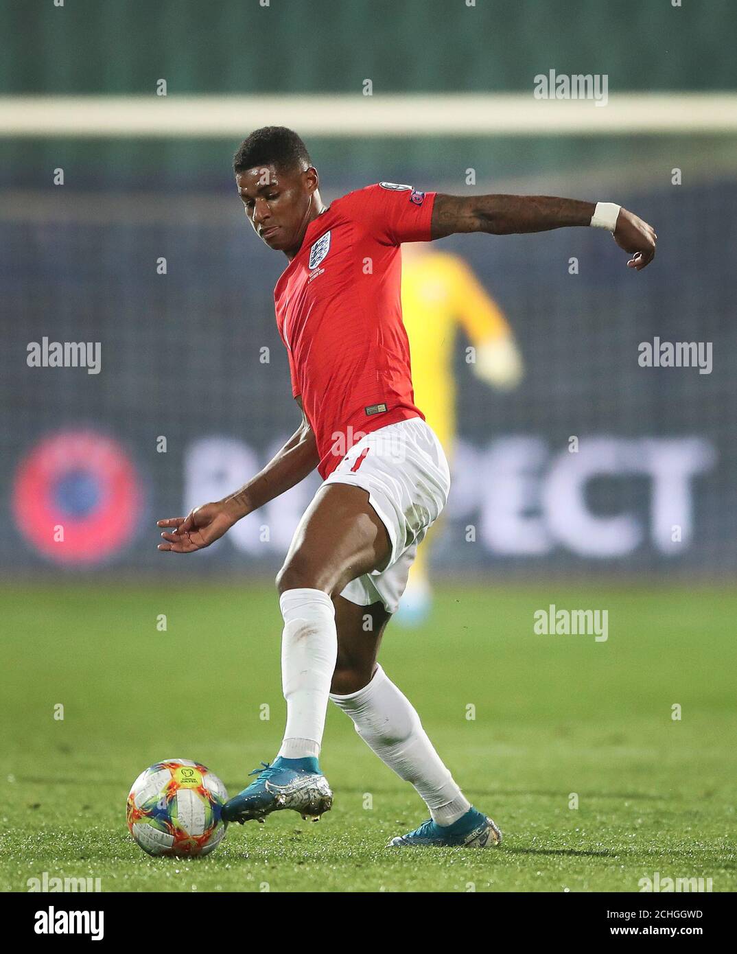 England's Marcus Rashford during the UEFA Euro 2020 Qualifying match at ...