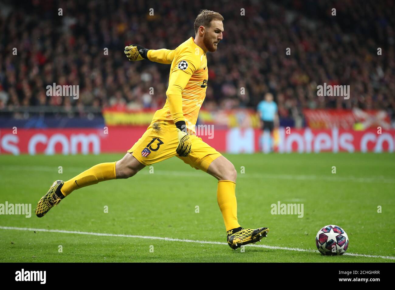 Atletico Madrid goalkeeper Jan Oblak during the UEFA Champions League round of 16 first leg ...