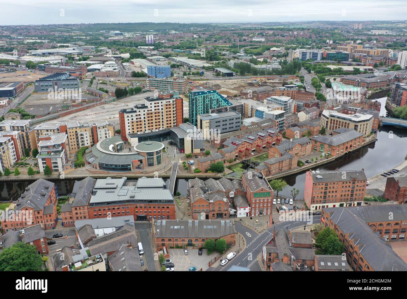Aerial View Of Leeds City Centre High Resolution Stock Photography and ...