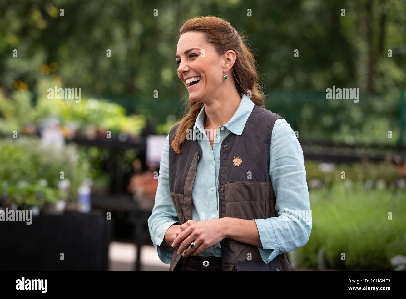 The Duchess of Cambridge talks to Martin and Jennie Turner, owners of ...