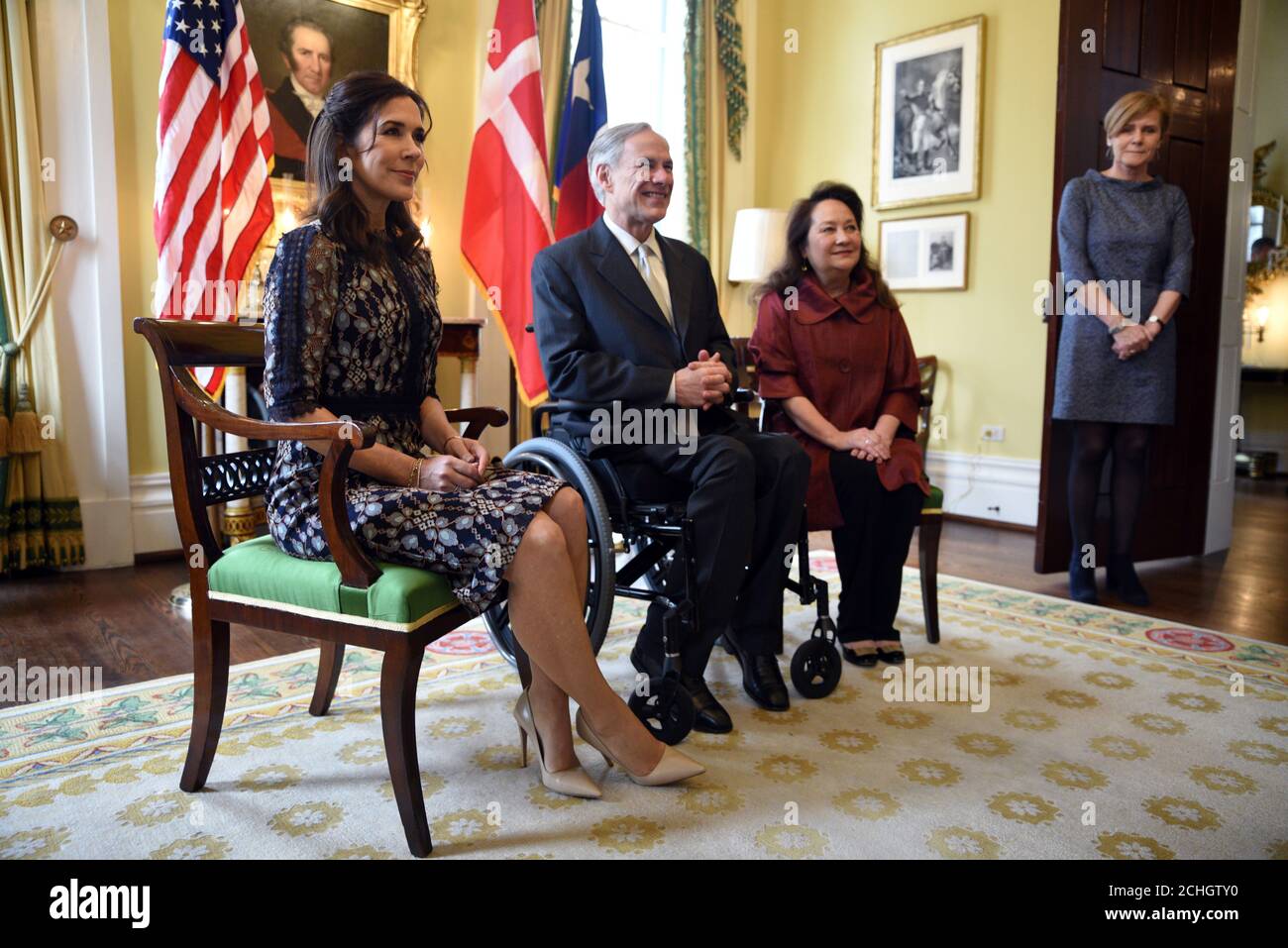 Texas governor greg abbott governors mansion hi-res stock photography ...