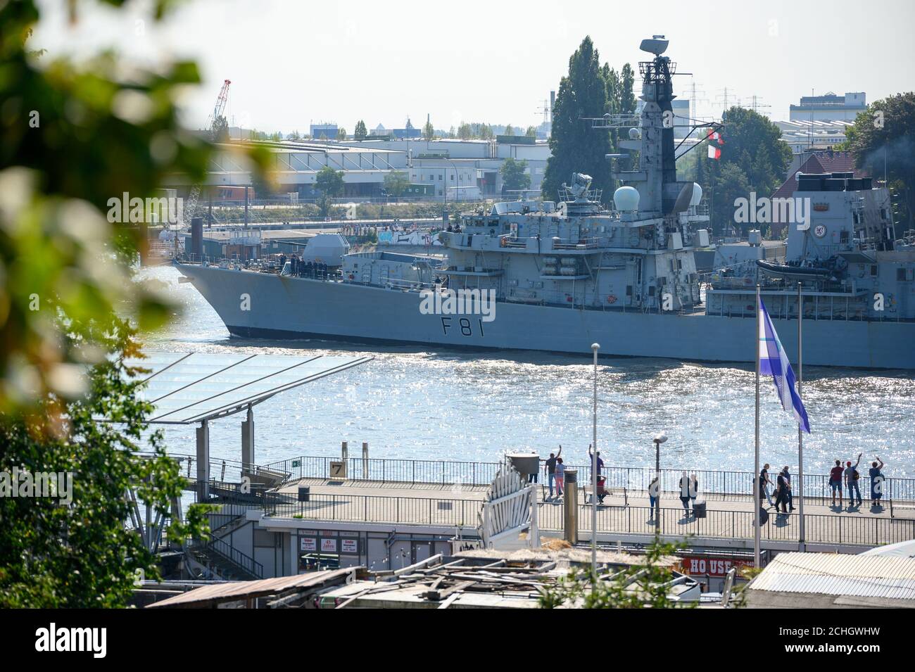 Hamburg, Germany. 14th Sep, 2020. The frigate HMS Sutherland of the ...