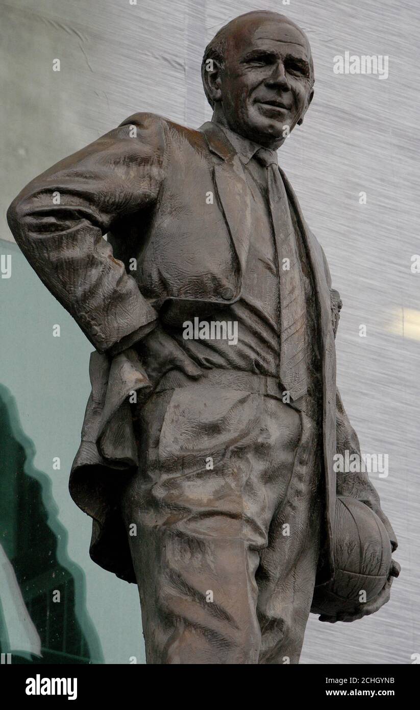 The statue of Sir Matt Busby at Old Trafford. February 6th marks the ...