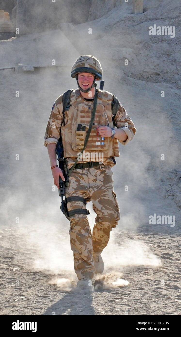 Prince Harry patrols the deserted town of Garmisir close to FOB Delhi ...