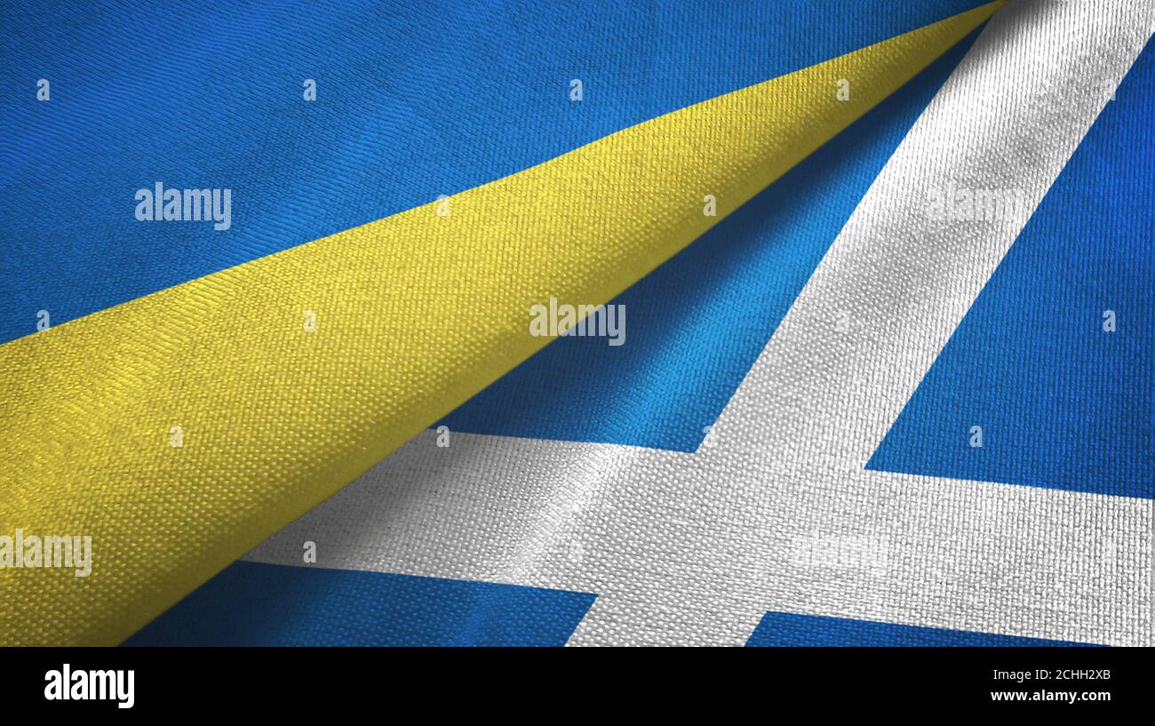 Ukrainian and scottish flag hi-res stock photography and images - Alamy