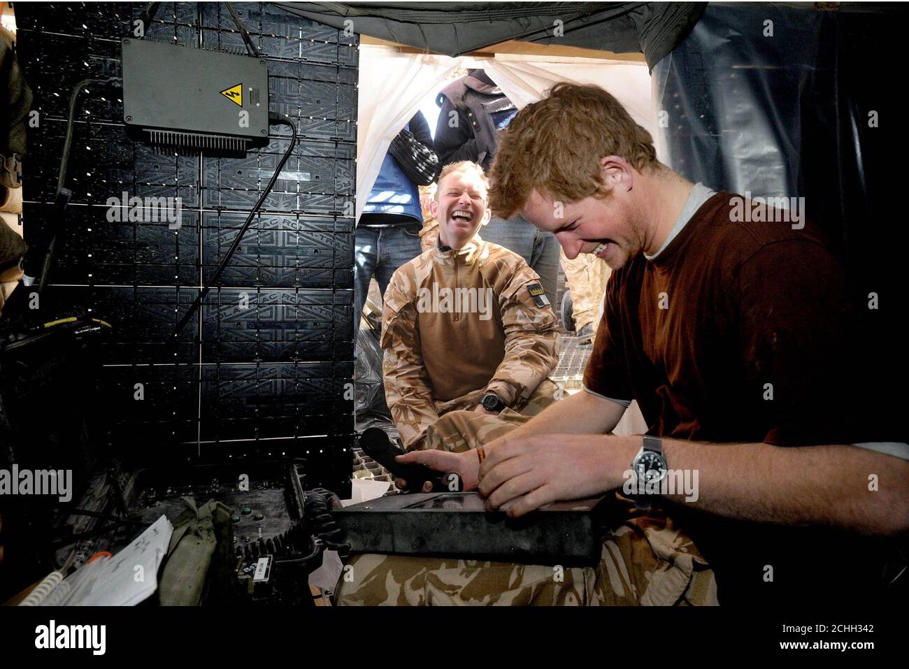 Prince Harry at work at JTAC Hill close to FOB (forward operating base ...