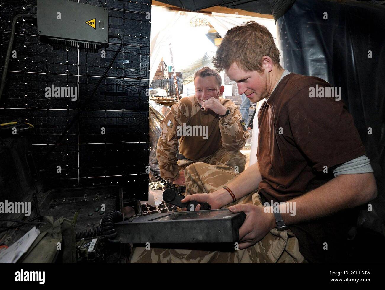 Prince Harry at work at JTAC Hill close to FOB (forward operating base ...