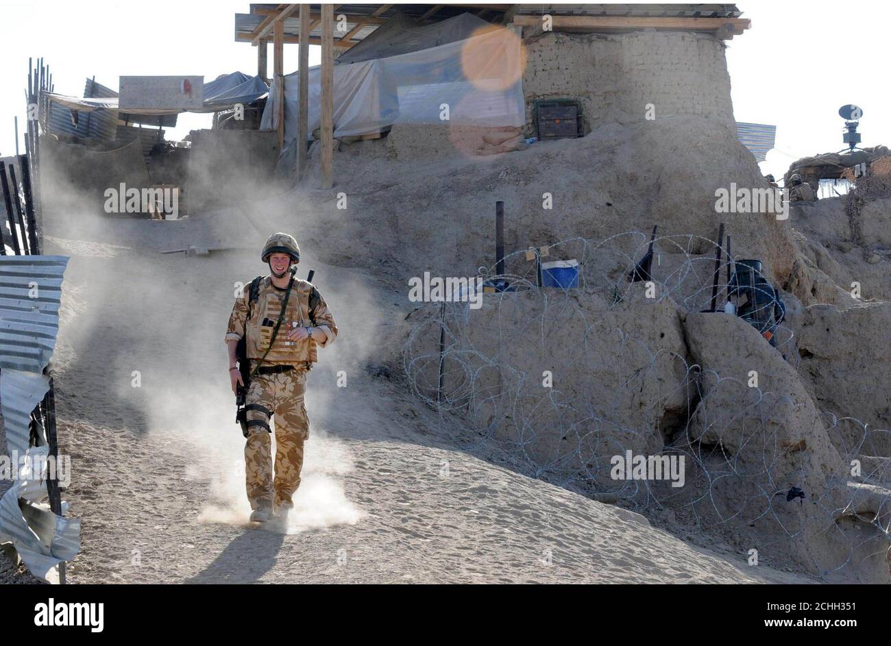 Prince Harry patrols the deserted town of Garmisir close to FOB ...