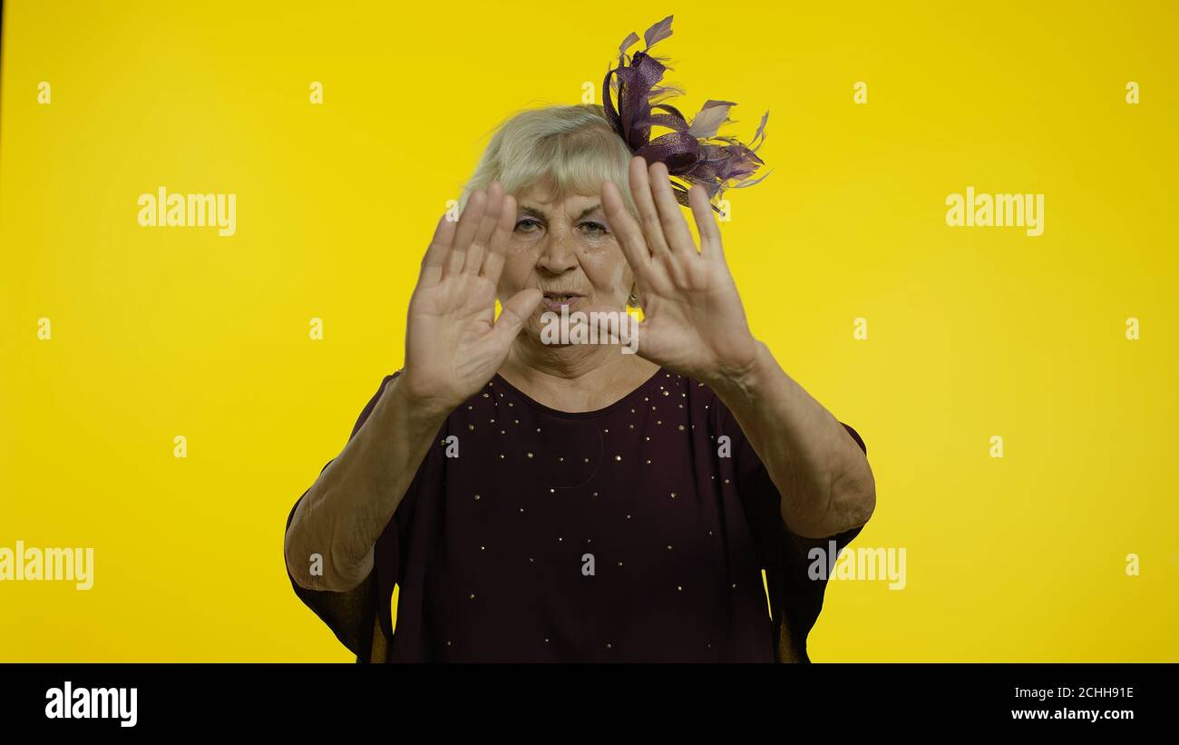 Strict elderly woman portrait hi-res stock photography and images - Alamy
