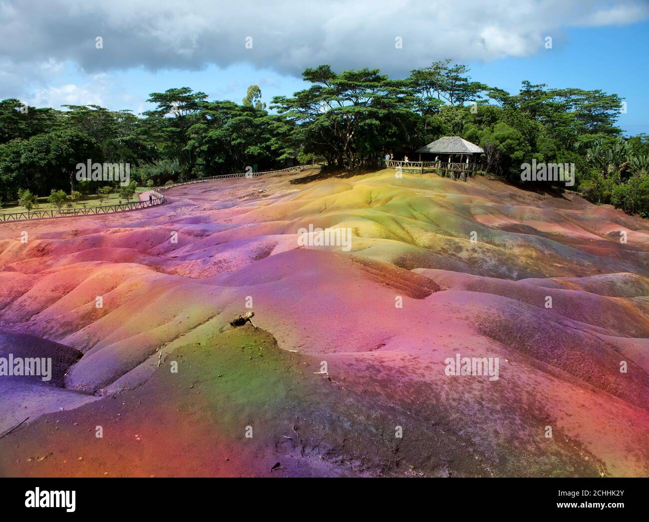 famous tourist place of Mauritius- Chamarel - earth of seven colors ...