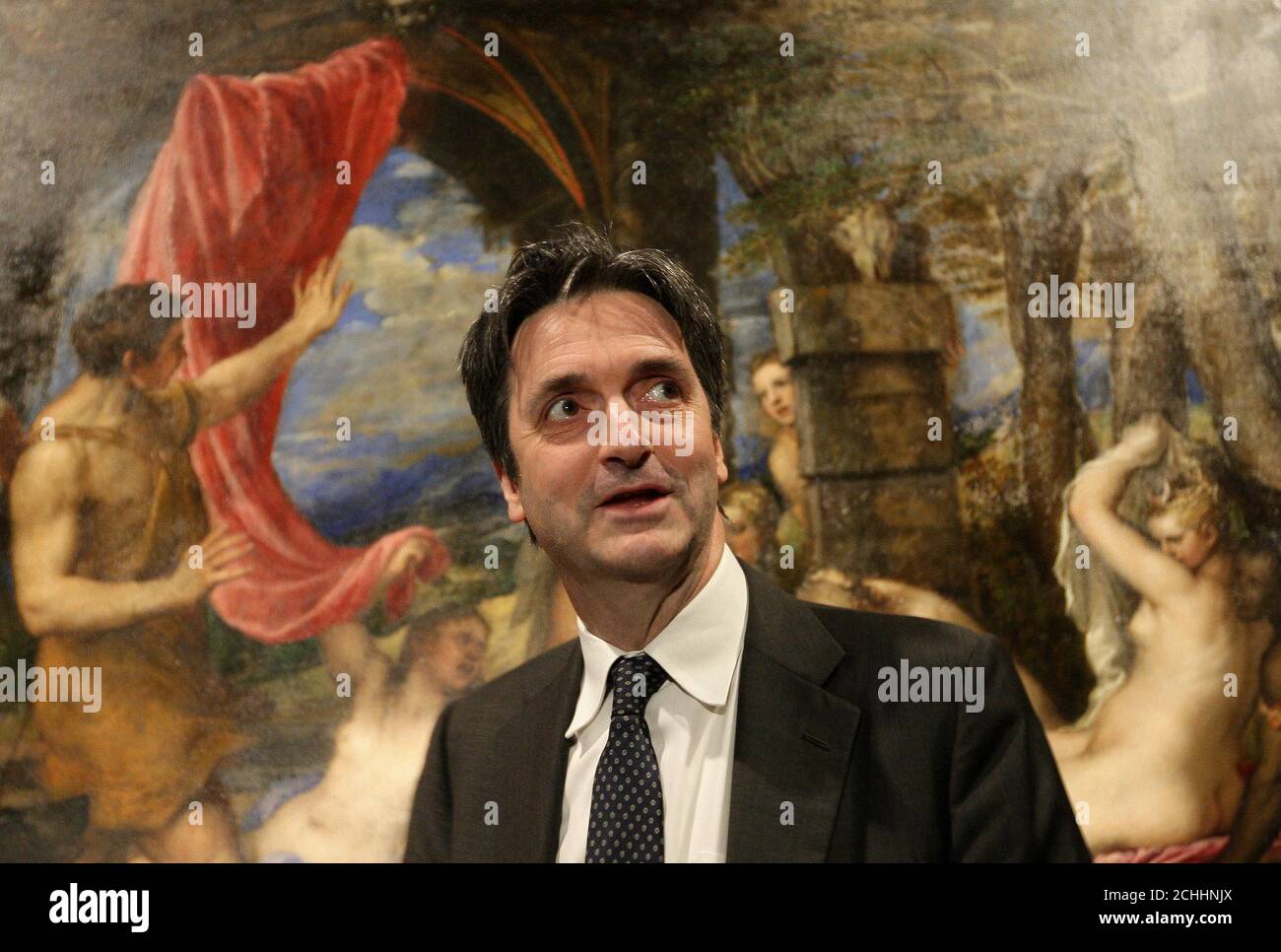 Nicholas Penny, Director of the National Gallery, stands infront of ...