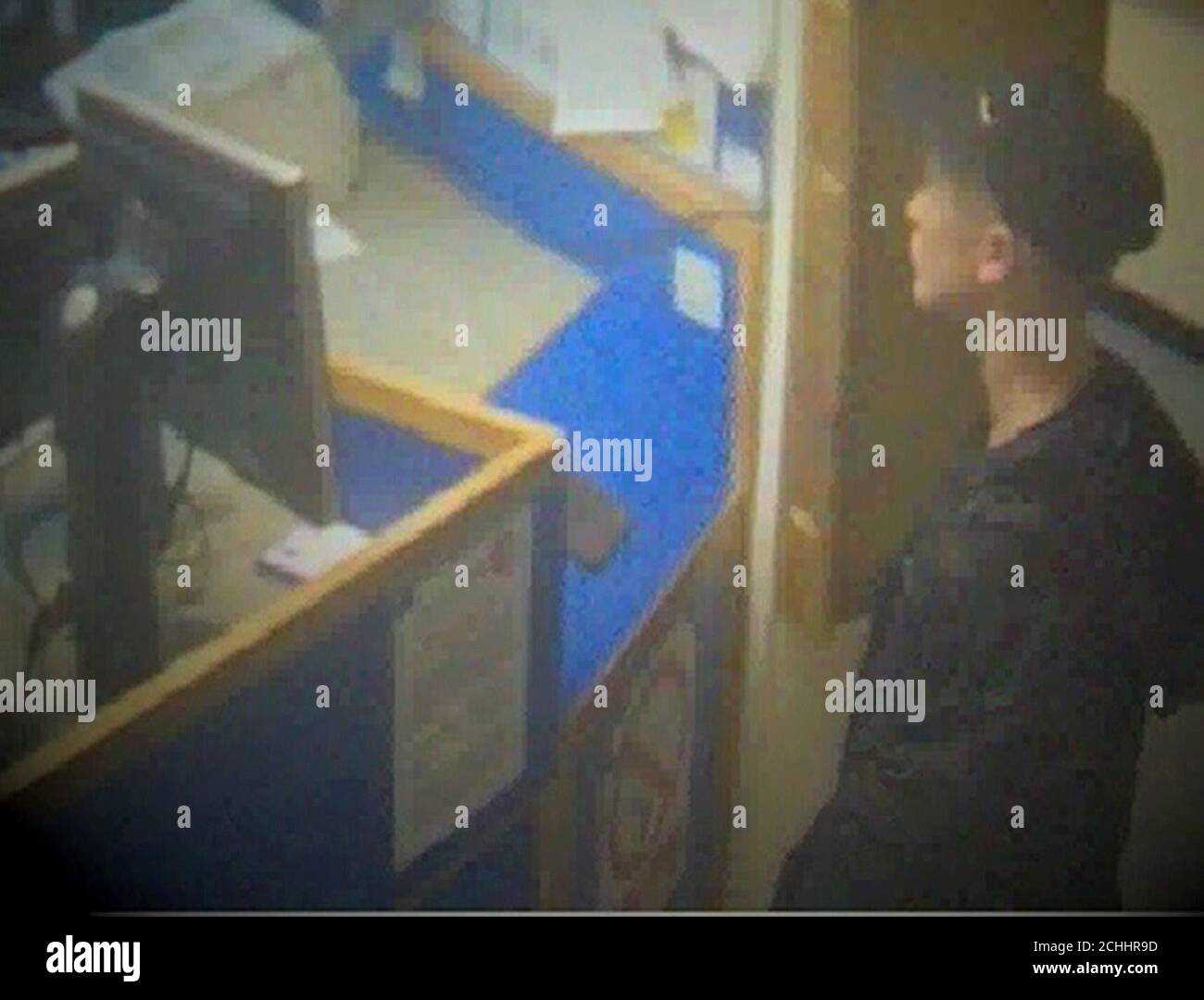 Merseyside Police CCTV still of Sean Mercer in custody Stock Photo - Alamy