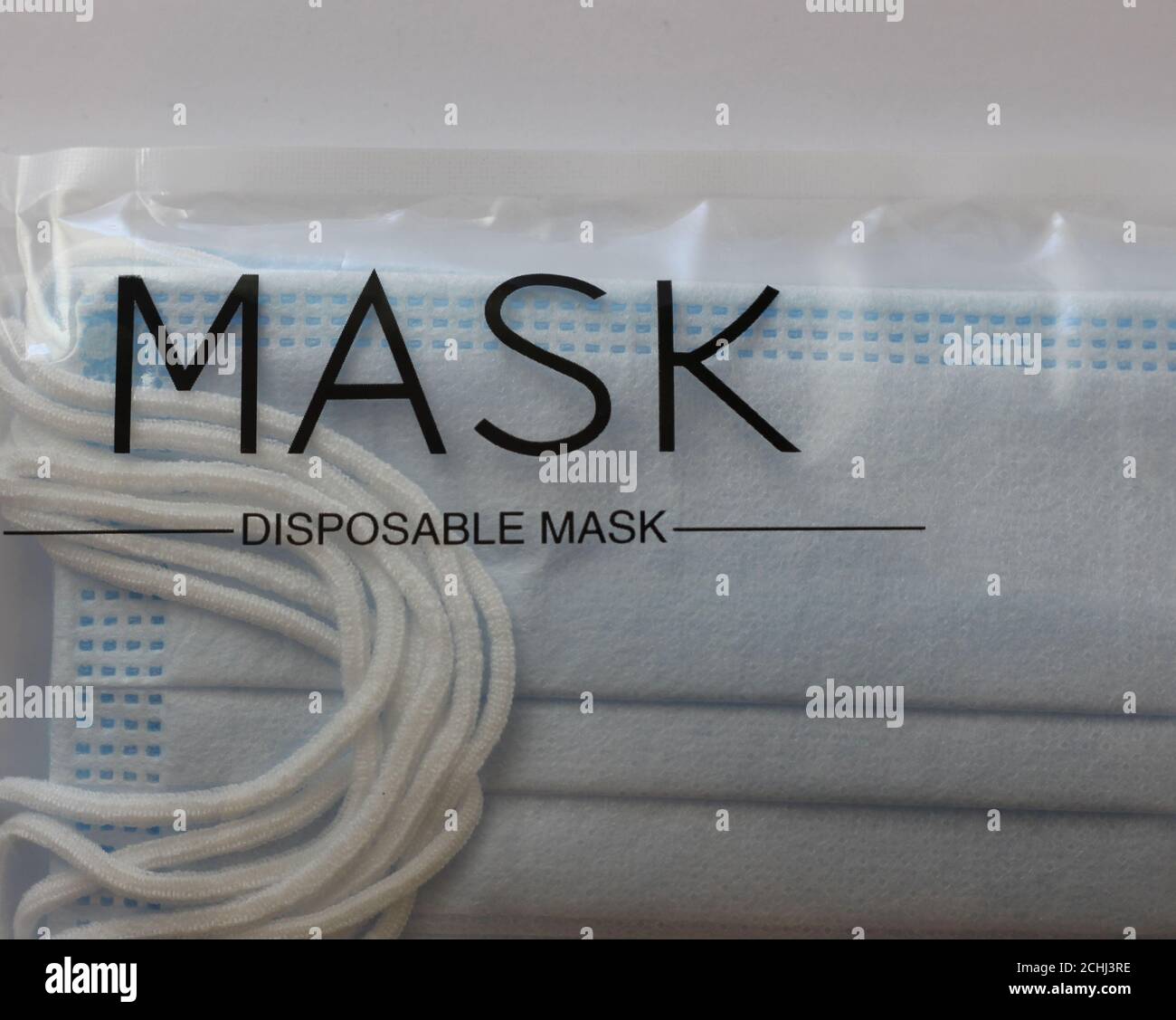 Disposable blue masks Stock Photo - Alamy