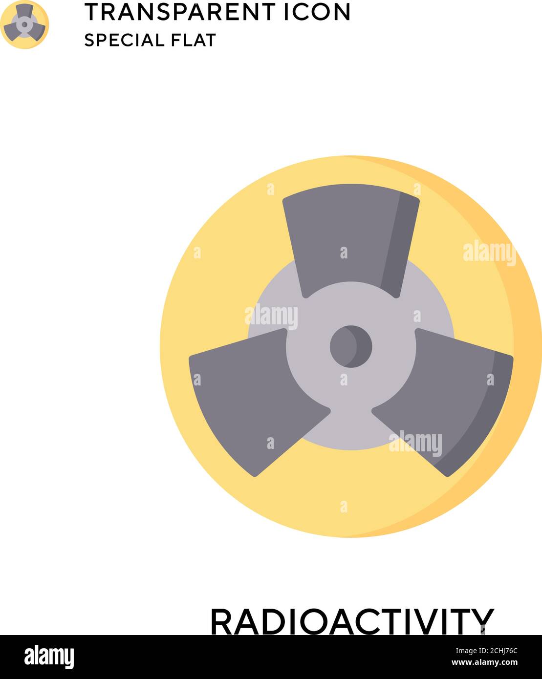 Radioactivity vector icon. Flat style illustration. EPS 10 vector Stock ...
