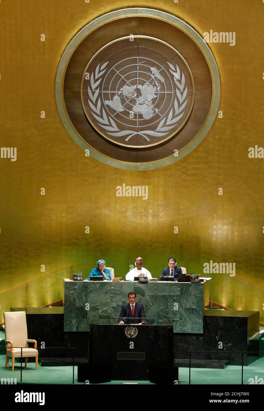 Sheikh tamim bin hamad al thani un hi-res stock photography and images ...