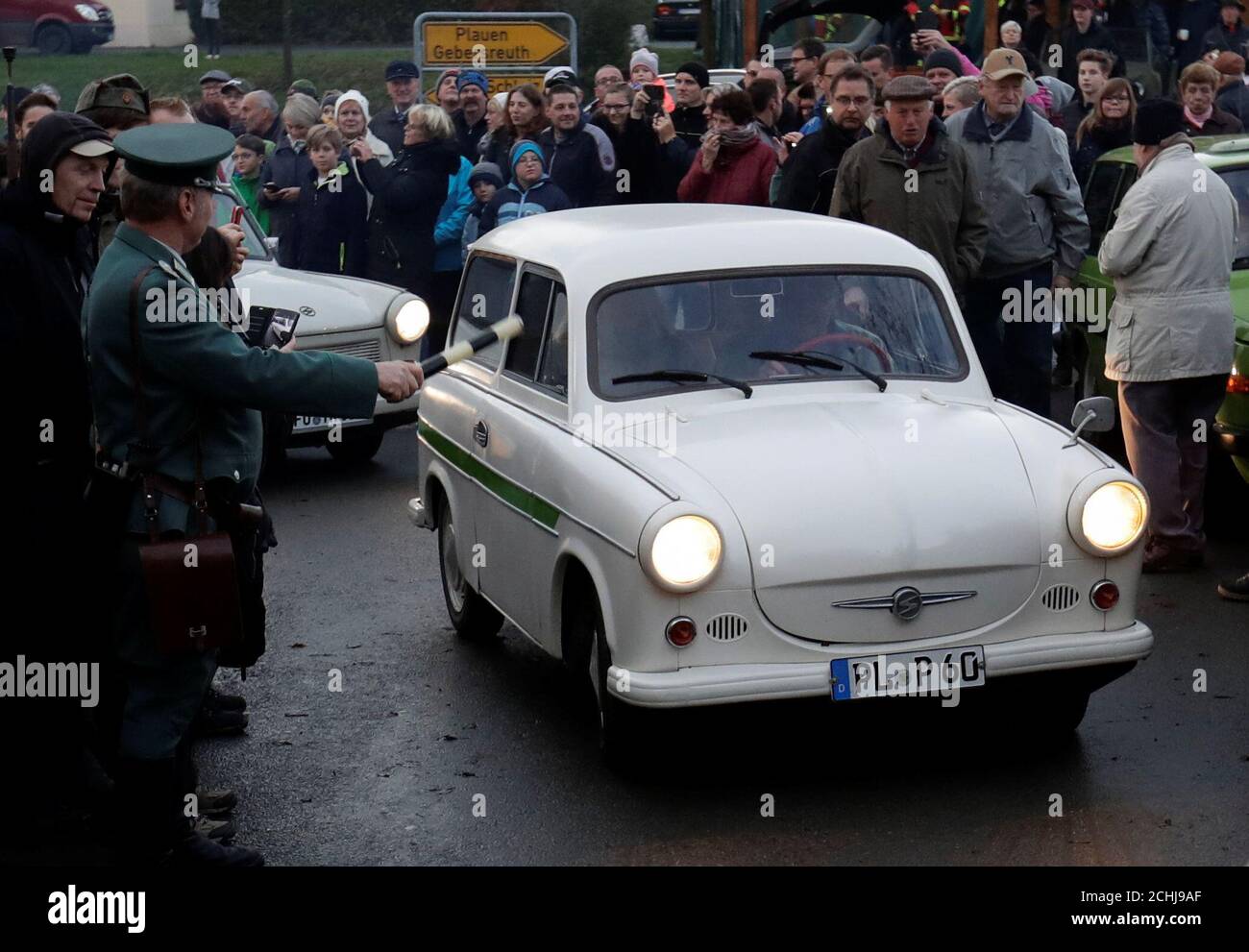 Trabant berlin wall fall hi-res stock photography and images - Alamy