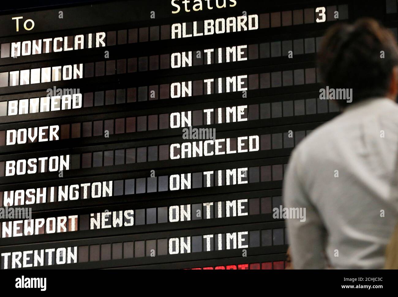 Train station schedule board usa hi-res stock photography and images ...