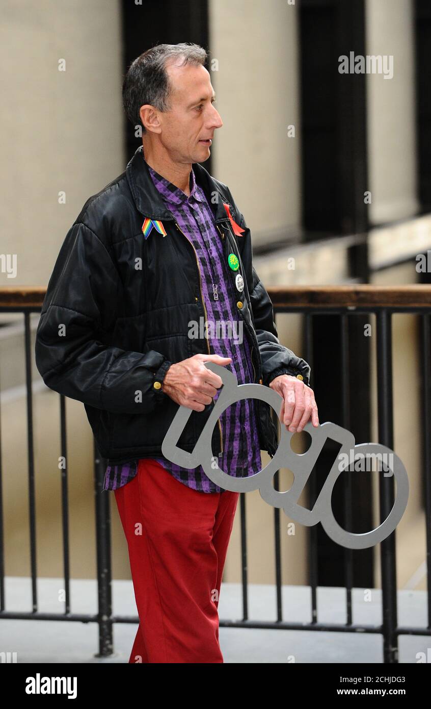 Peter Tatchell attends a photocall to launch 10:10, against climate ...