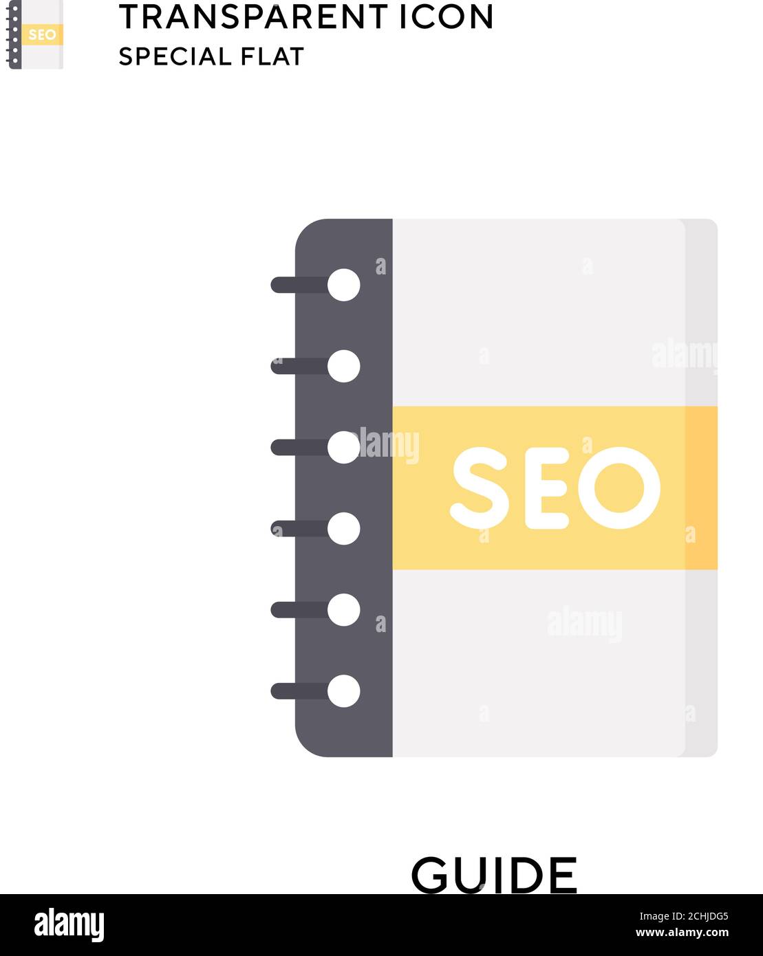 Guide vector icon. Flat style illustration. EPS 10 vector Stock Vector ...