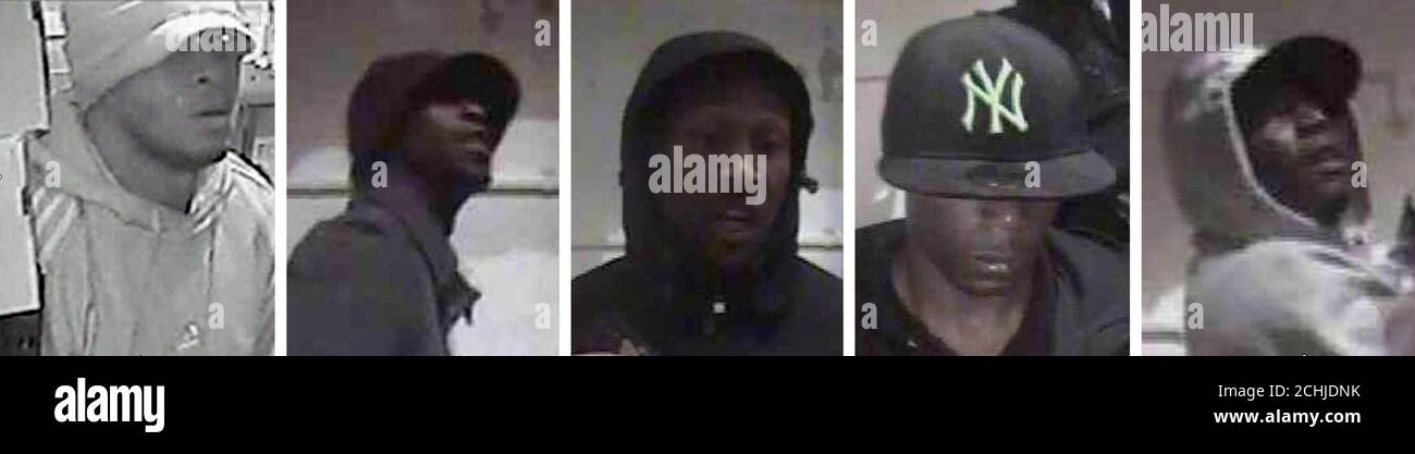 Metropolitan police cctv stills five suspects hi-res stock photography ...