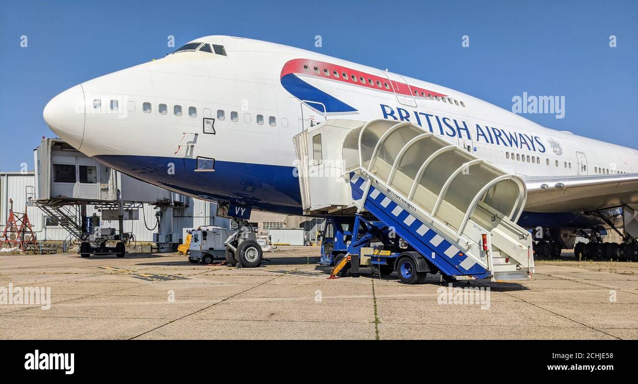 The Last 4 British Airways Boeing 747's awaiting transfer to the scrap ...